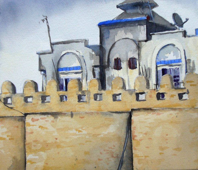 Kerowin walls22cm x 17cm, Watercolour